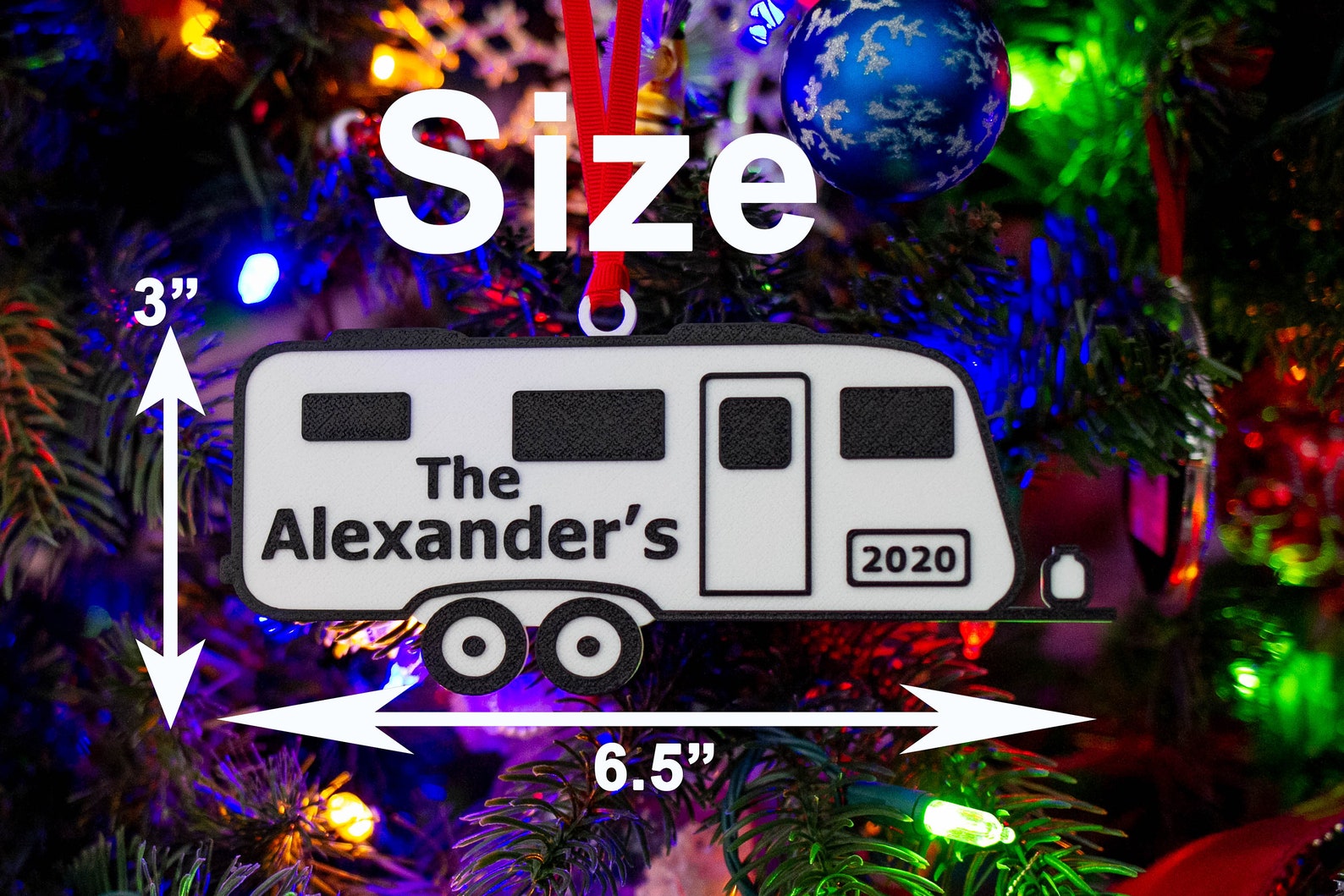 Travel Trailer Personalized Camper Ornament Camping Gift | Etsy