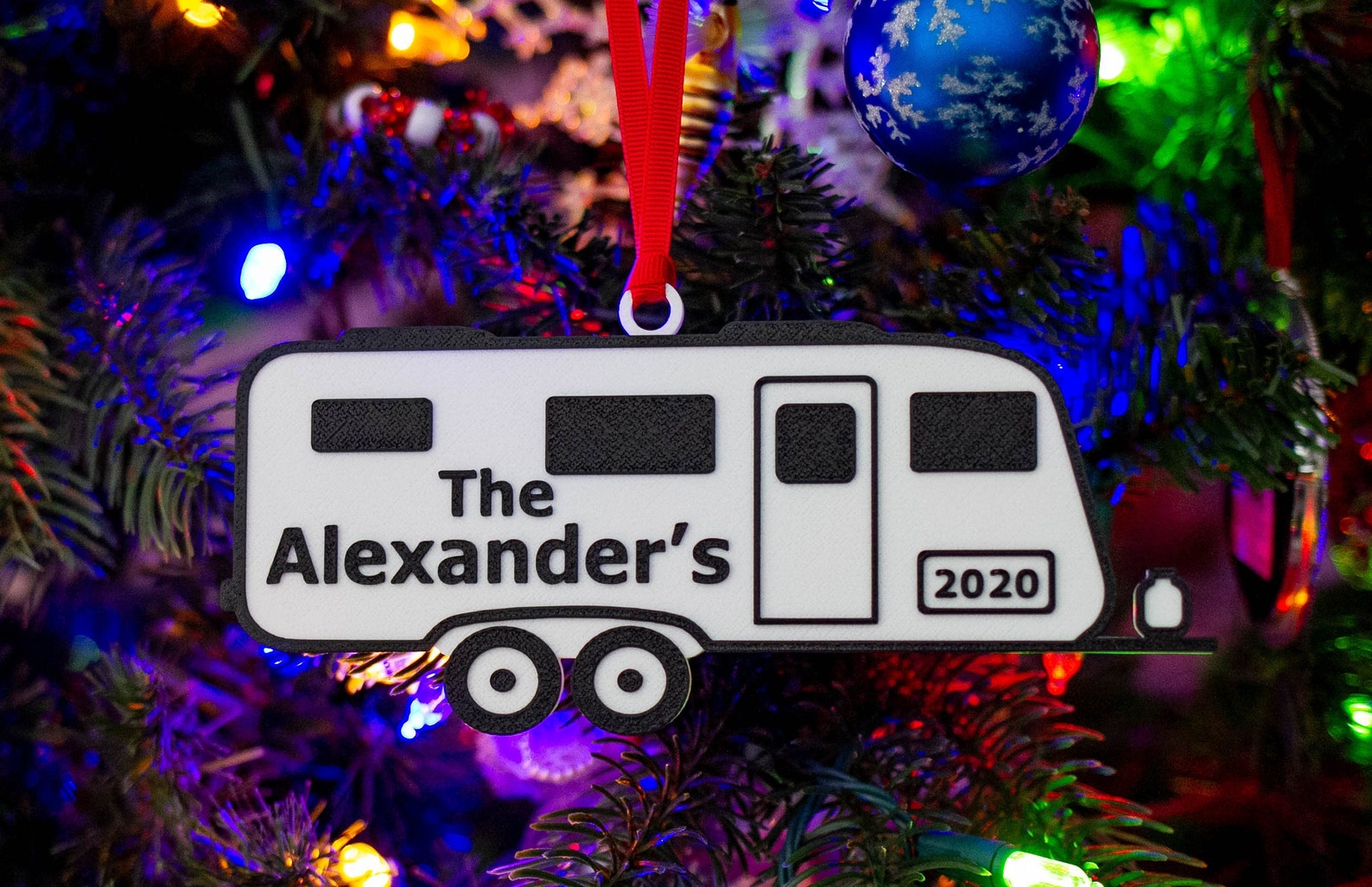 Travel Trailer Personalized Camper Ornament Camping Gift | Etsy