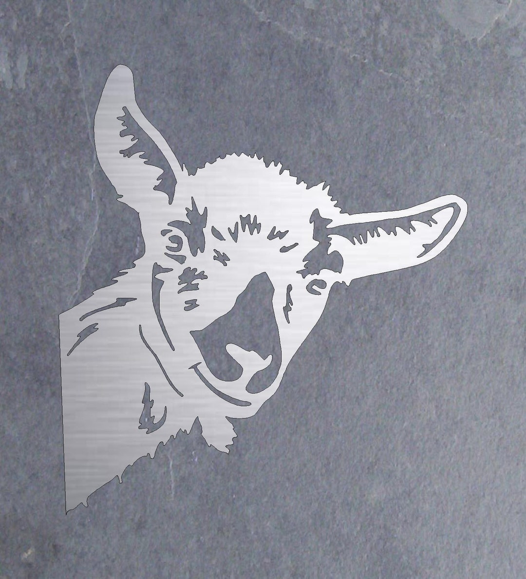 CORNER GOAT DXF, Goat Head Svg, Farm Animal Svg, Silhouettes Dxf File ...