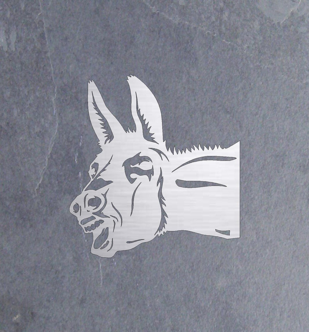 CORNER DONKEY DXF, Donkey Head Svg, Farm Animal Svg, Silhouette Dxf ...