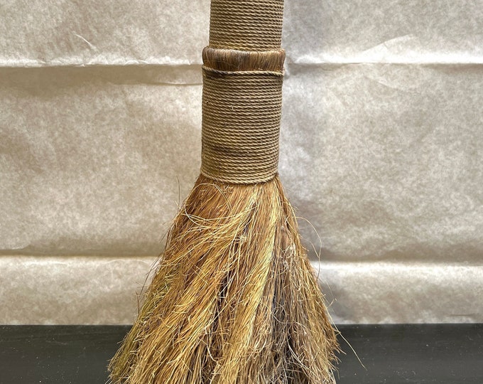 Old Hand-made Hand Broom, Sweeper With Natural Fibers, Whisk With Loop ...