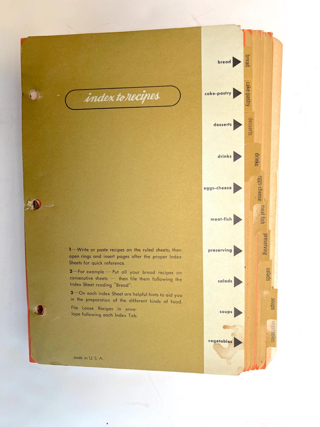 Lot of 1970s Recipes Hand-written and From Magazines and Newspaper ...