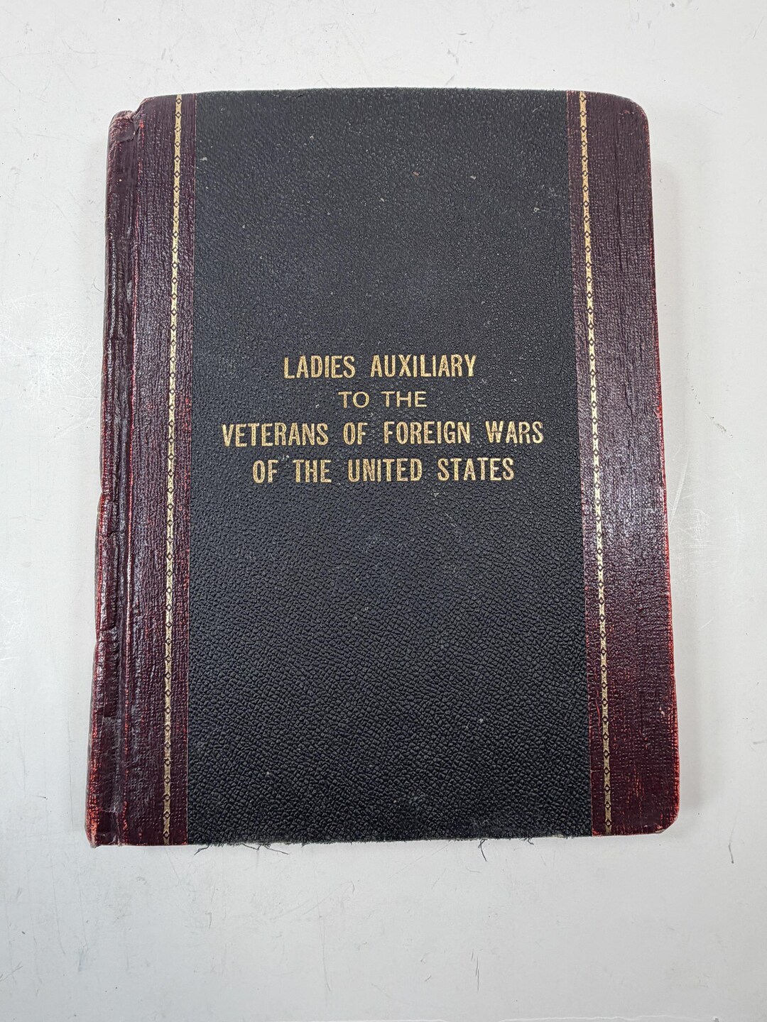 Vintage Used Accounting Ledger, Ladies Auxiliary to the VFW of the US ...