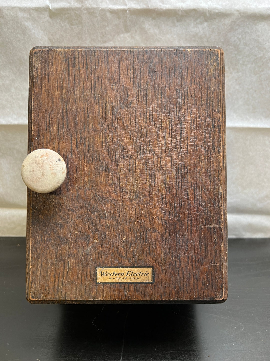 Antique Western Electric Oak Telephone Box, Made in USA, Oak Box to ...