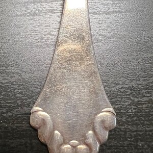 Vintage Danish Silver Plate Serving Spoon With Flat Bowl, Danish Silver ...