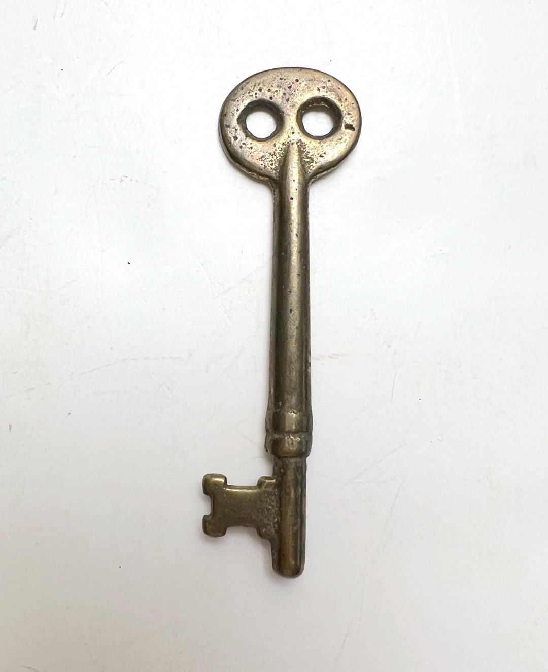 Antique Brass Skeleton Key, Authentic Antique Key, Victorian Skeleton ...