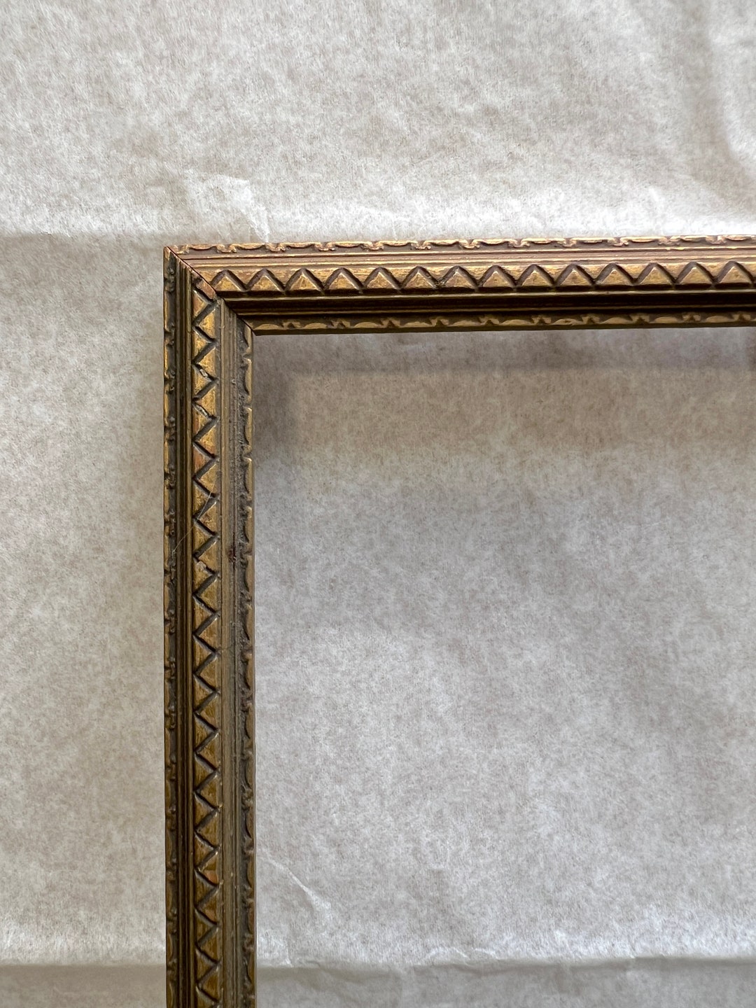 Antique, Vintage Small Wood Gilt Frame Rectangular Frame, Antique Wood ...