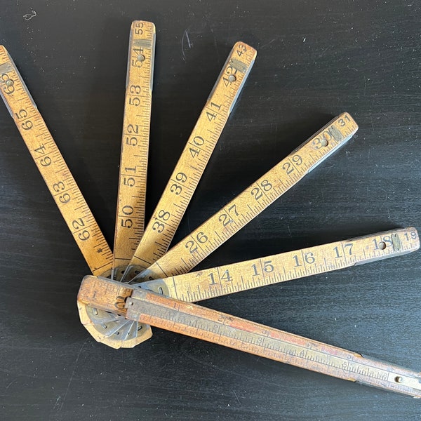 Folding Wood Ruler - Etsy
