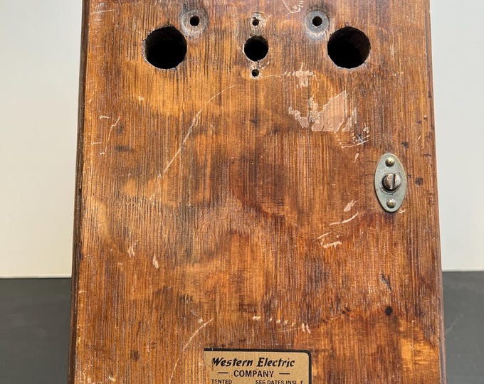 Antique Western Electric Oak Telephone Box, Made in USA, Oak Box to ...