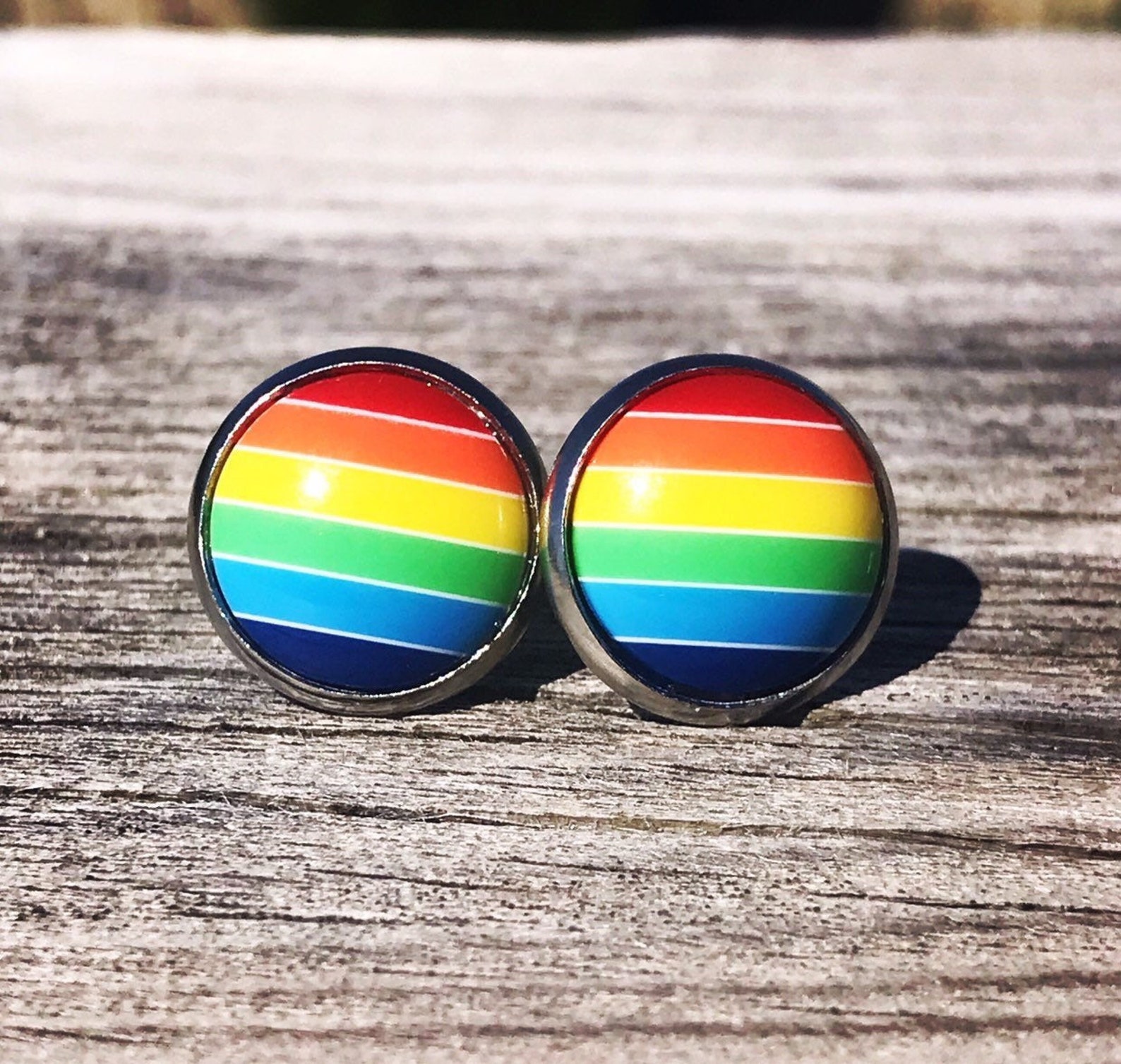 Pride Earrings Rainbow Earrings Lgbt Gay Pride Earrings Etsy Canada