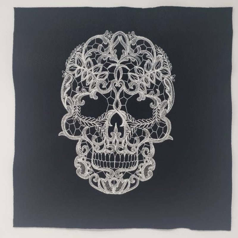 Black Skull Lace - Etsy