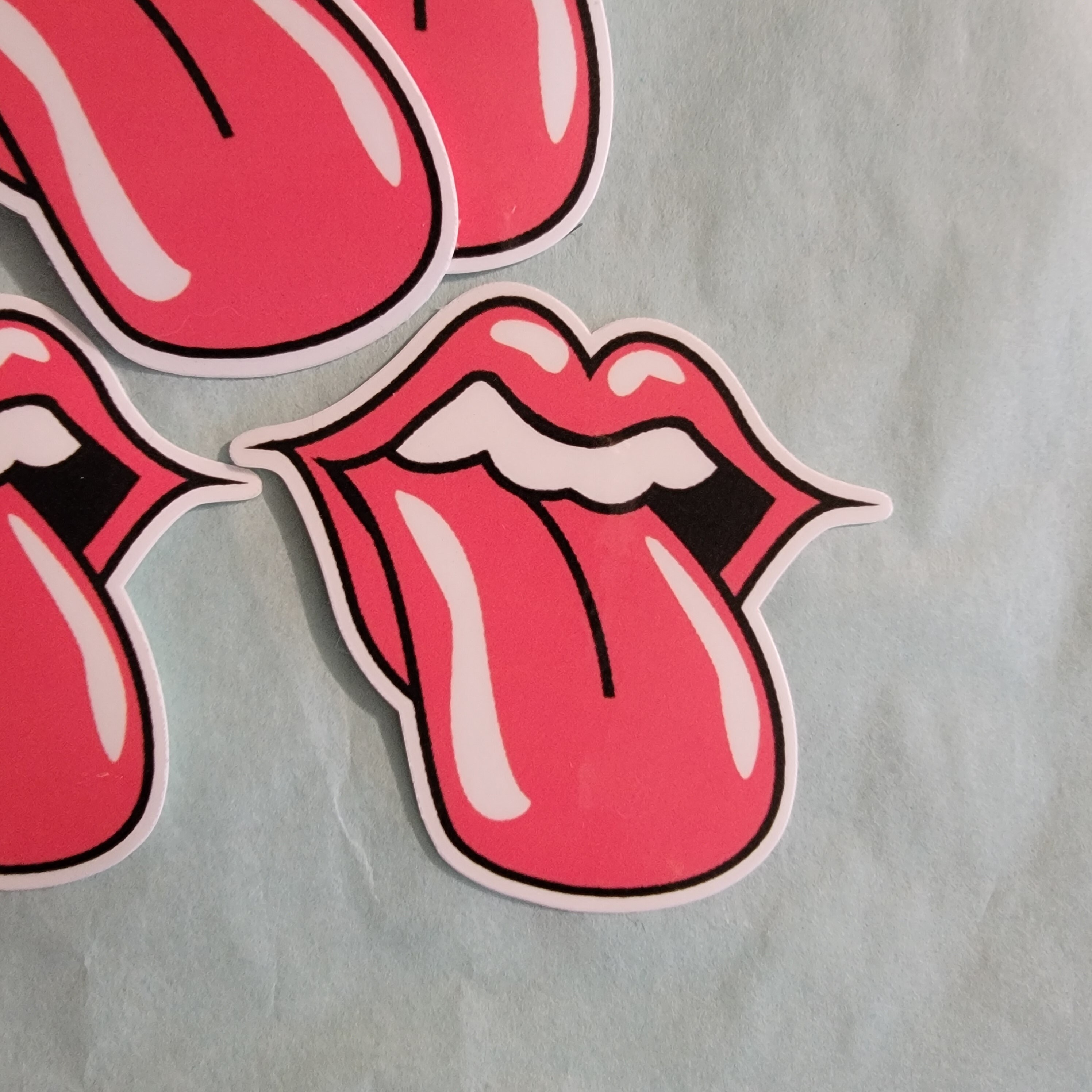 12 Tongue Vinyl Laminated Water Proof Stickers, - Etsy