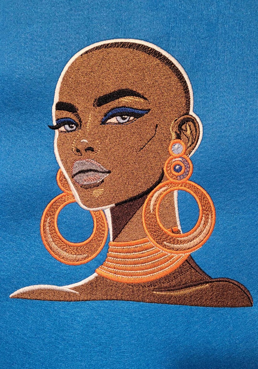 Black Woman Embroidery, Afrocentric Patches, African American Iron- on ...