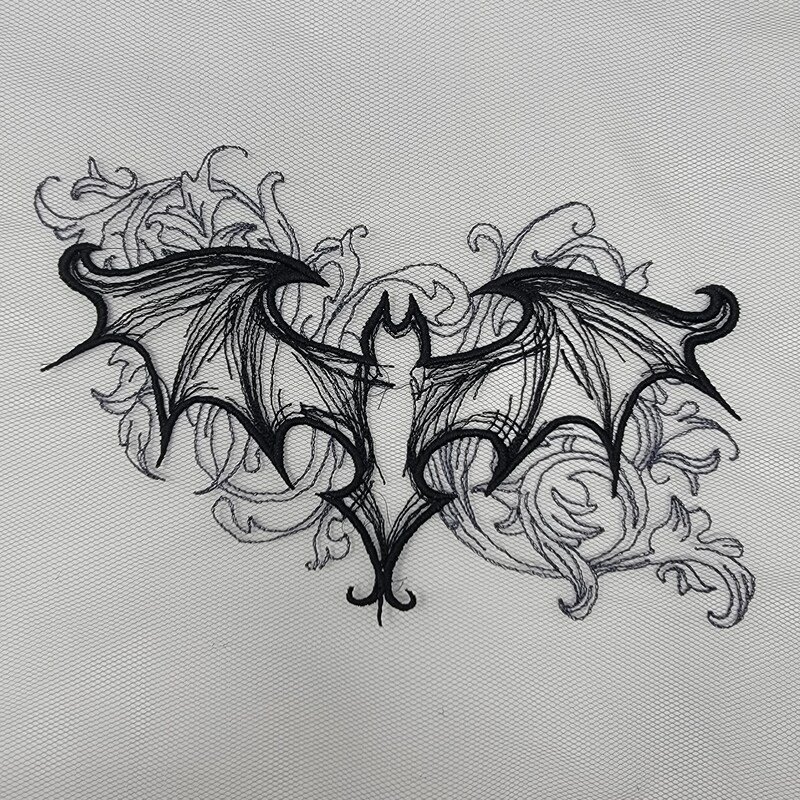 Bat Embroidery - Etsy
