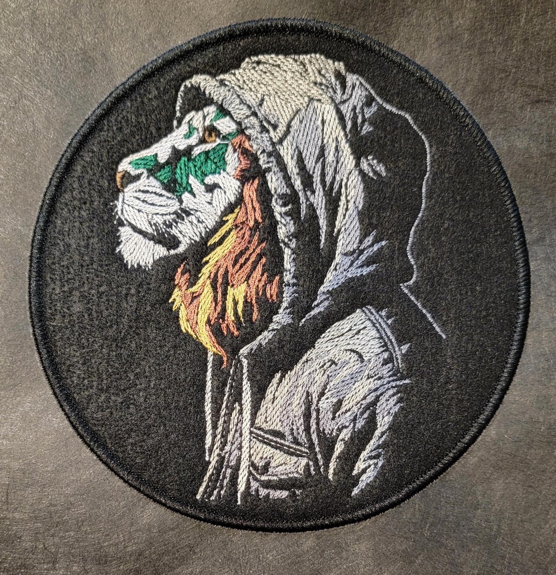 Hoodie Lion Patch, Urban Lion in Hoodie Iron-on Patch - Etsy