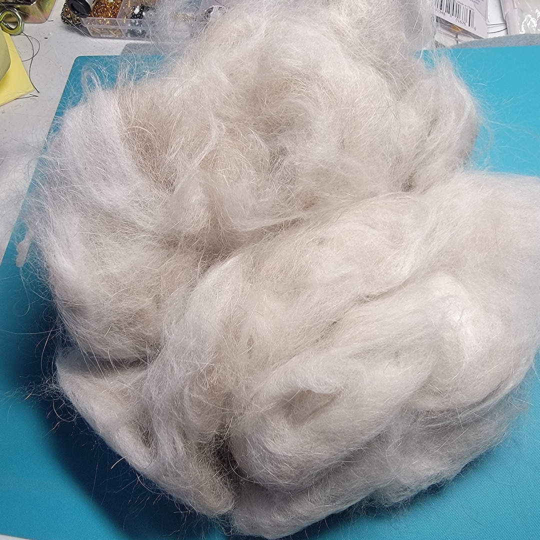 Angora Rabbit Raw Wool Fiber, Angora Rabbits, Felting, Spinning ...