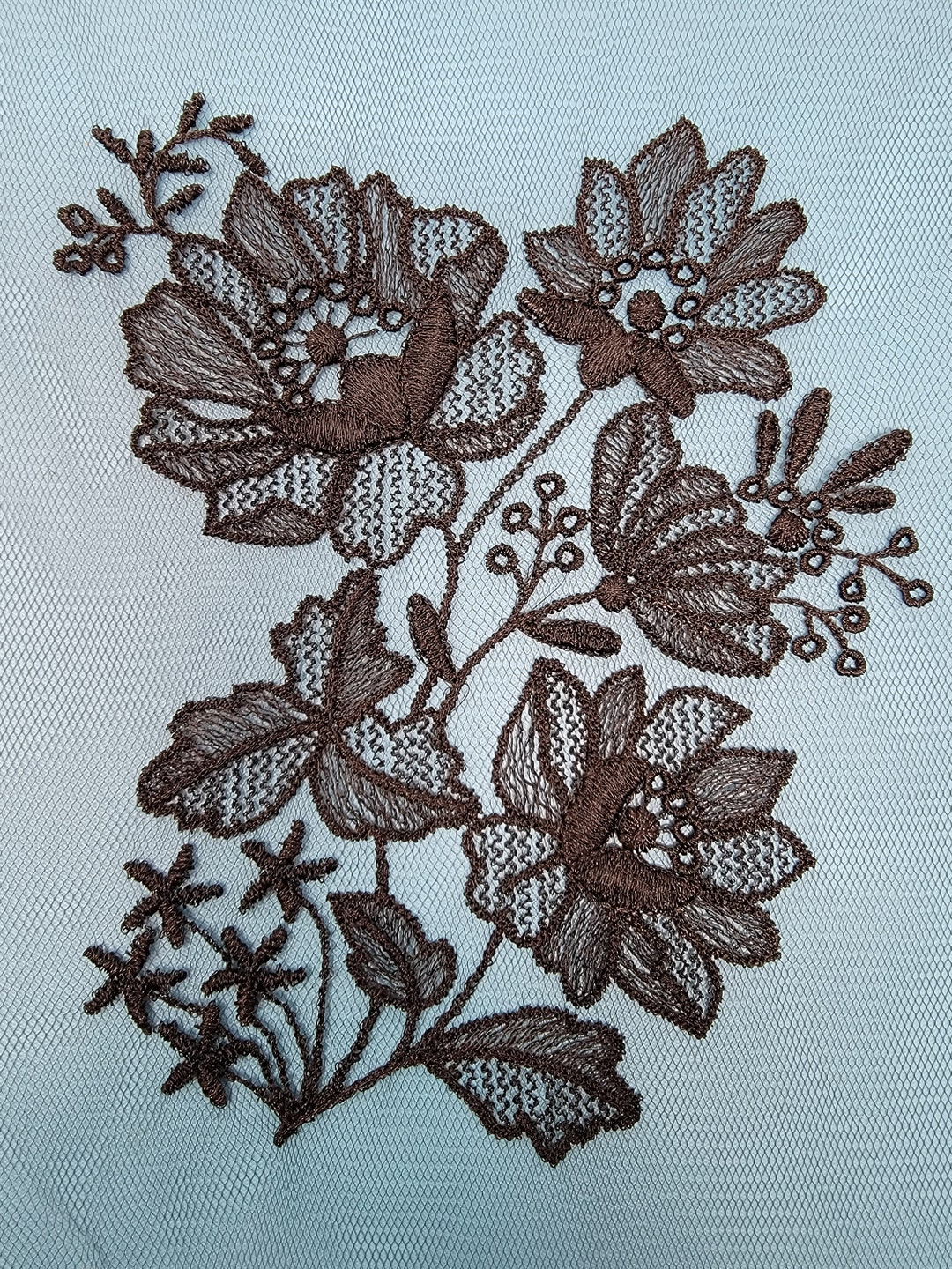 Black Lace Flower Applique: Goth Floral Embellishment - Etsy