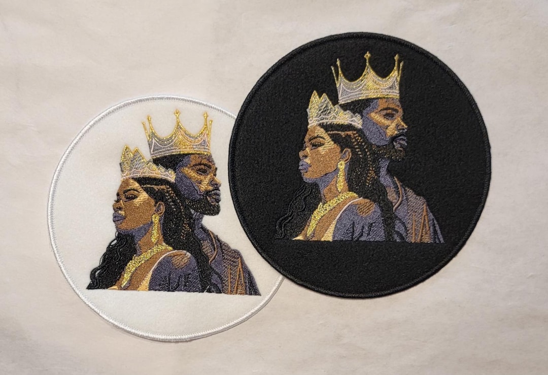 King and Queen Patches, African American Black Couple - Etsy