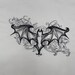 Bat Embroidery, Bat Lace on Tulle - Etsy