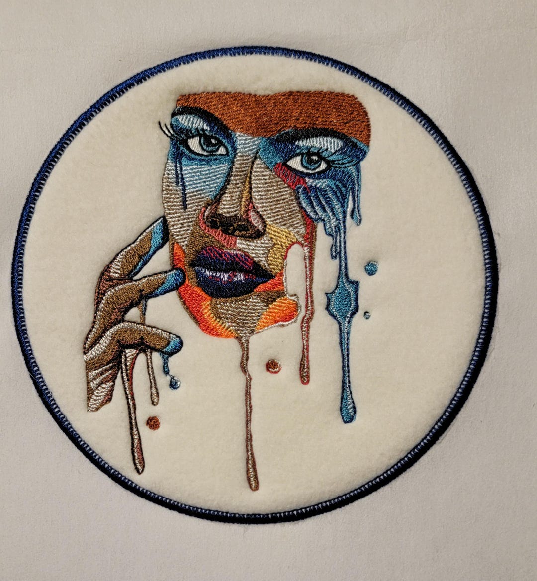 African American Black Woman Patch, Black Woman Abstract, Black Girl ...