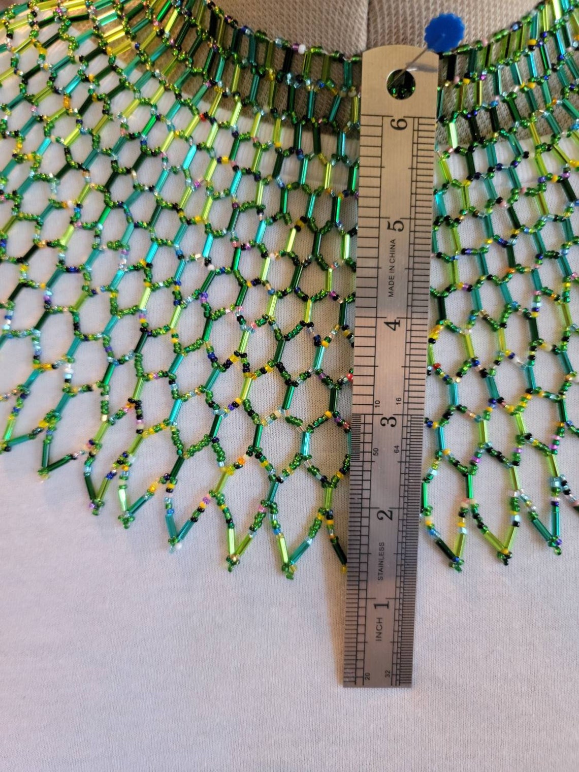 Beaded Net Necklace Zulu Weaved African Jewelry Netting - Etsy