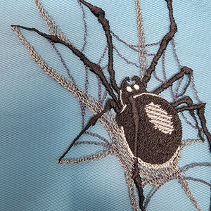Spider Web Appliques, Embroidery Horror Patch, Spiders, Halloween Decor ...
