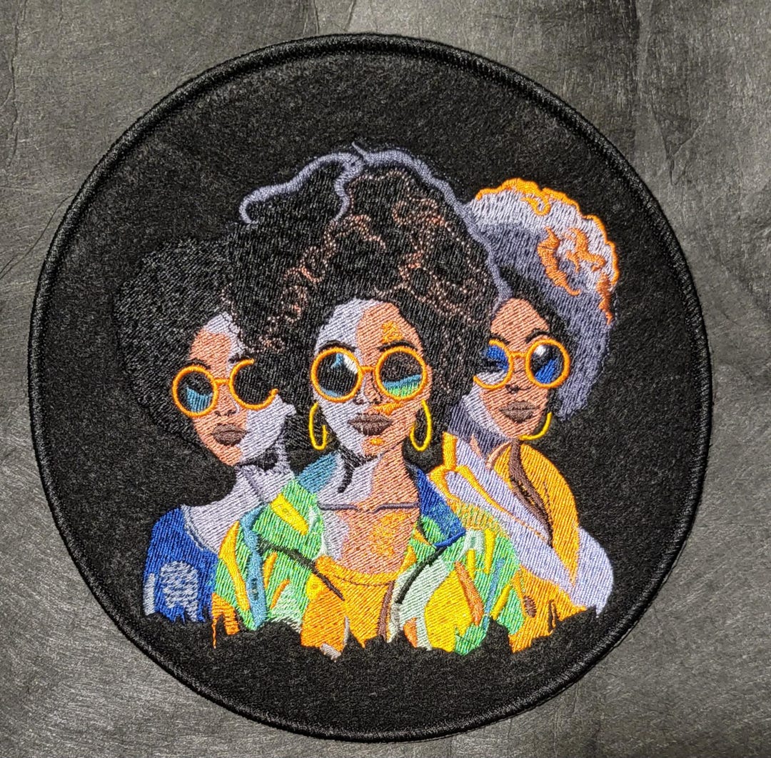 African American Black Sisters Patch, Abstract, Black Girl Magic ...