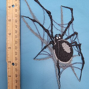 Spider Web Appliques, Embroidery Horror Patch, Spiders, Halloween Decor, Spider Patch - Etsy