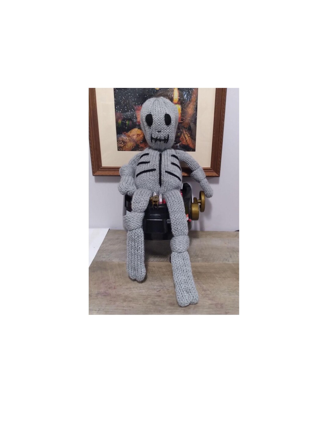Mr. Bones the Halloween Skeleton Circular Knitting Machine PDF Pattern ...