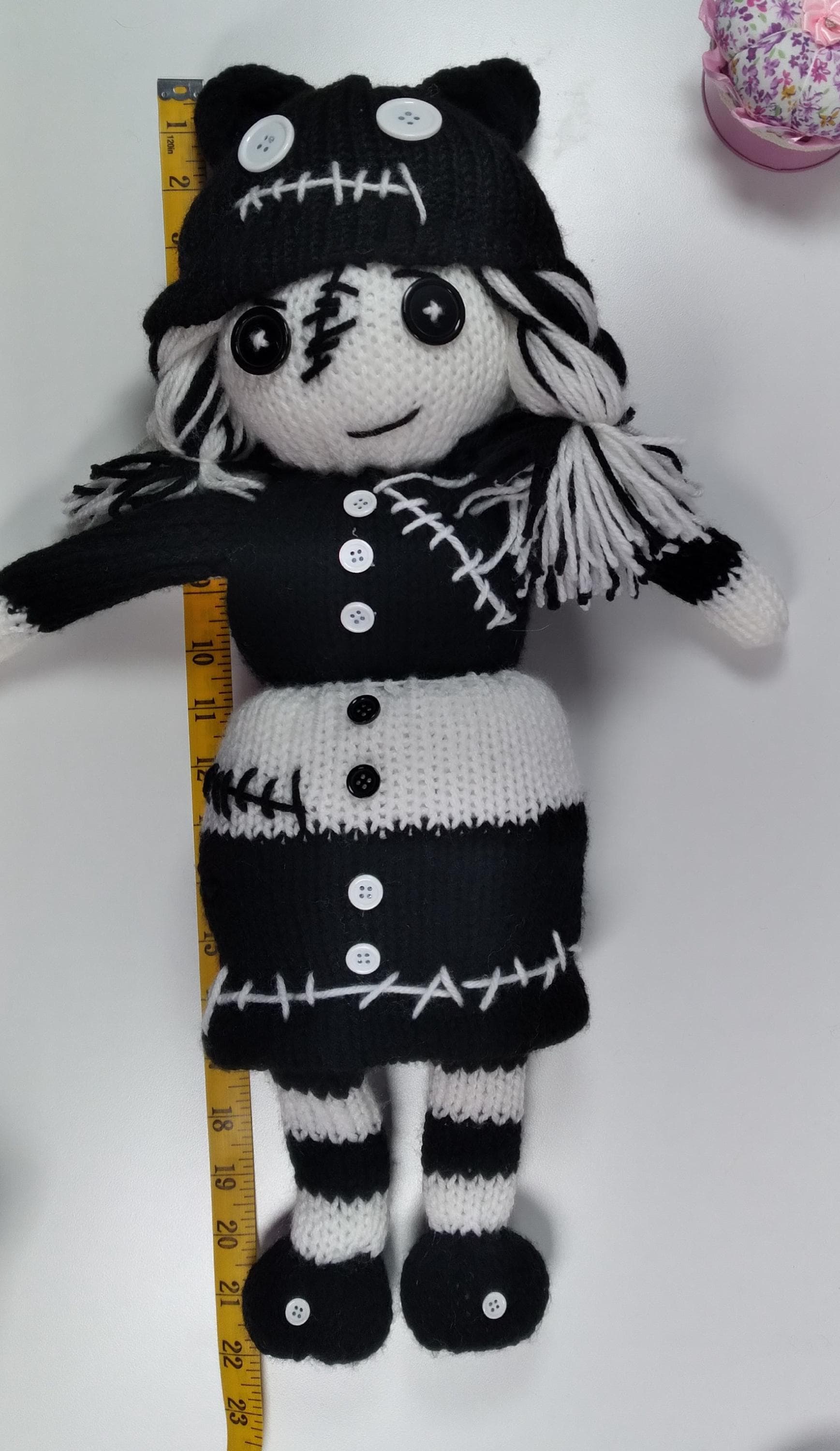 Creepy Goth Halloween Doll Circular Knitting Machine PDF Pattern ...
