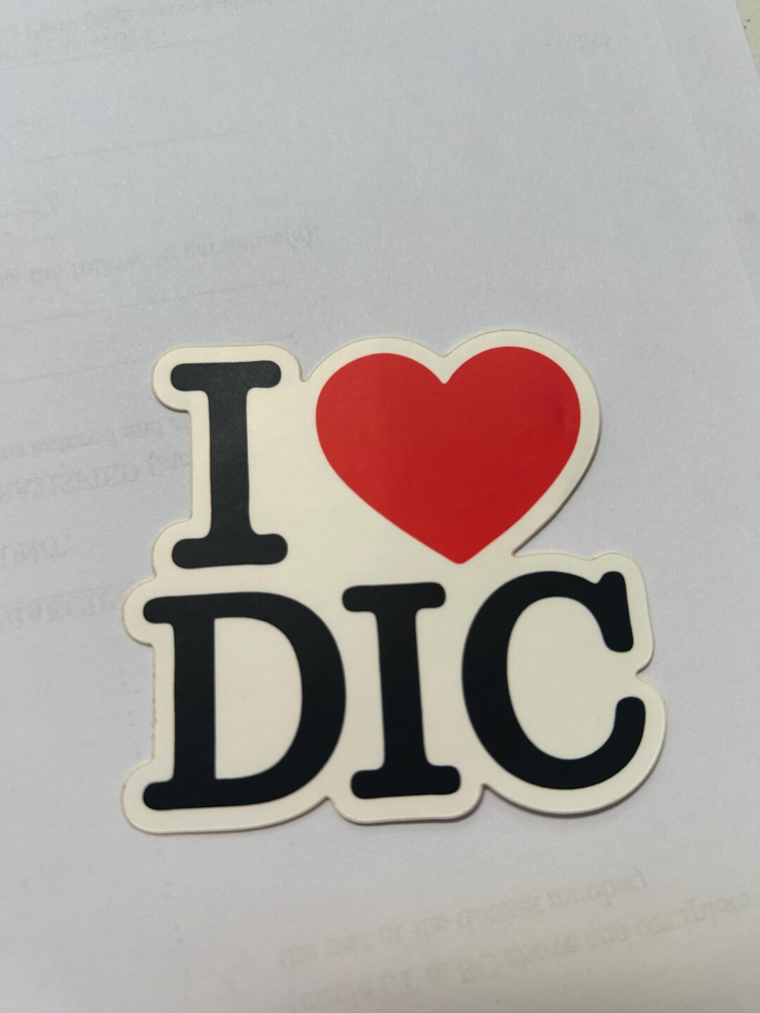 I Love DIC Sticker - Etsy