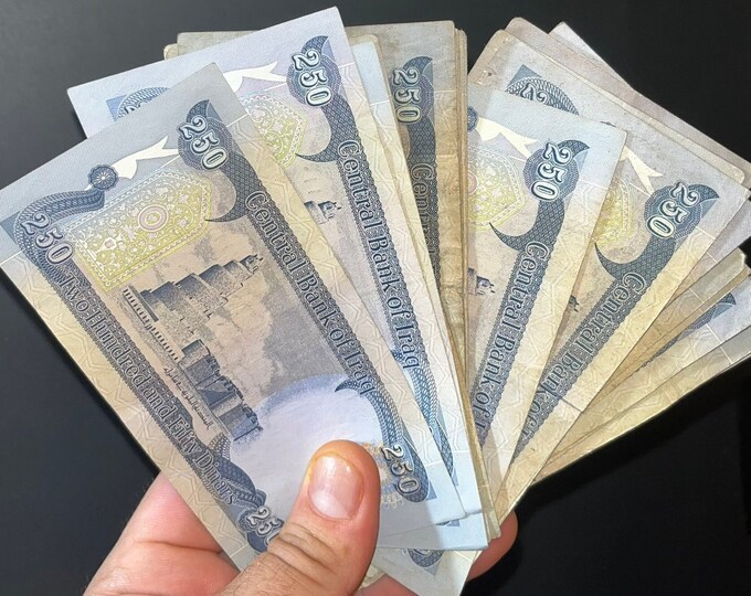 20 Pcs X 250 IQD Iraqi Dinar CIR Banknotes - Etsy