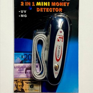 2-in-1 Mini Money Detector - Identifies Counterfeit (fake) Currency ...
