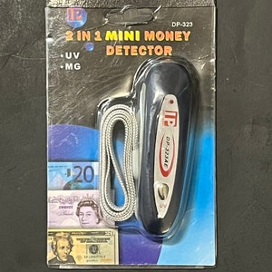 2-in-1 Mini Money Detector - Identifies Counterfeit (fake) Currency ...
