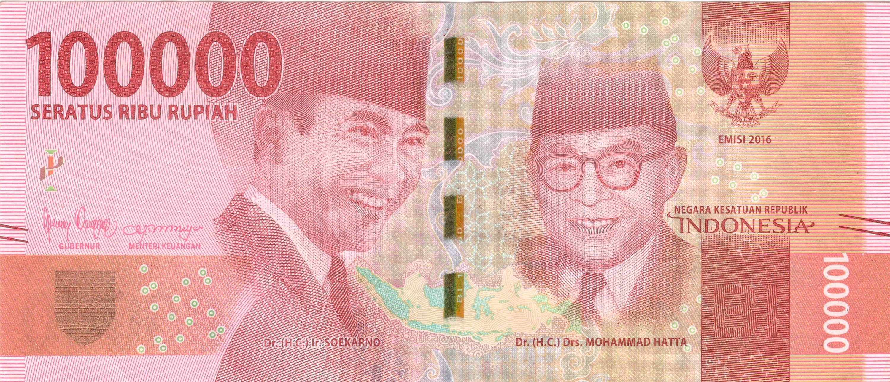 5 X 100000 Indonesia Rupiah CIR Banknotes 500000 IDR Etsy Nederland