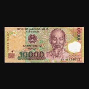 Vietnamese Dong: 5 Pcs X 10000 VND = 50K Total in 5 Vietnam Polymer ...