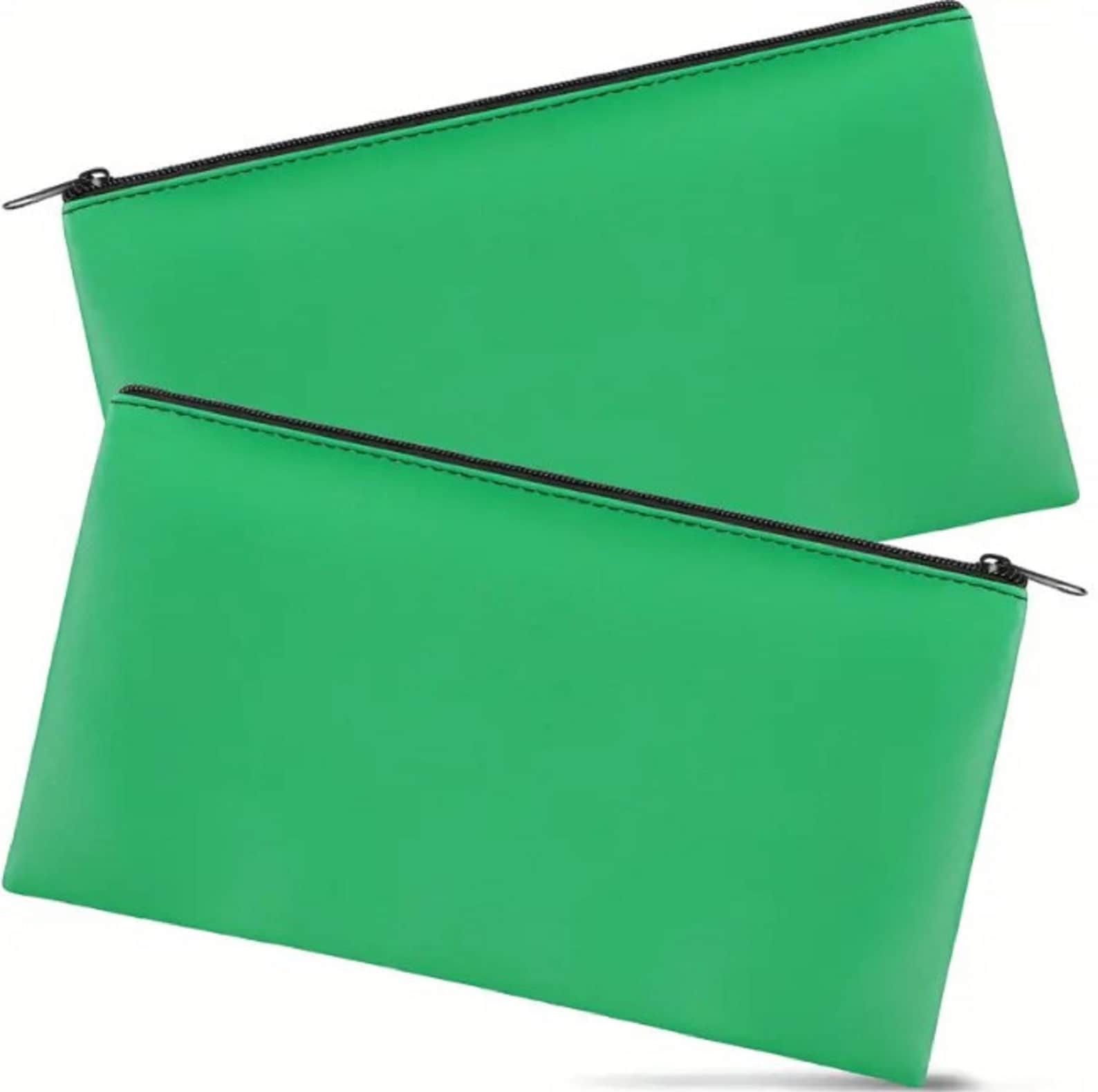 Green 11 X 6 Inch Currency Pouch / Zippered Paper Money Bag 1 Pc - Etsy