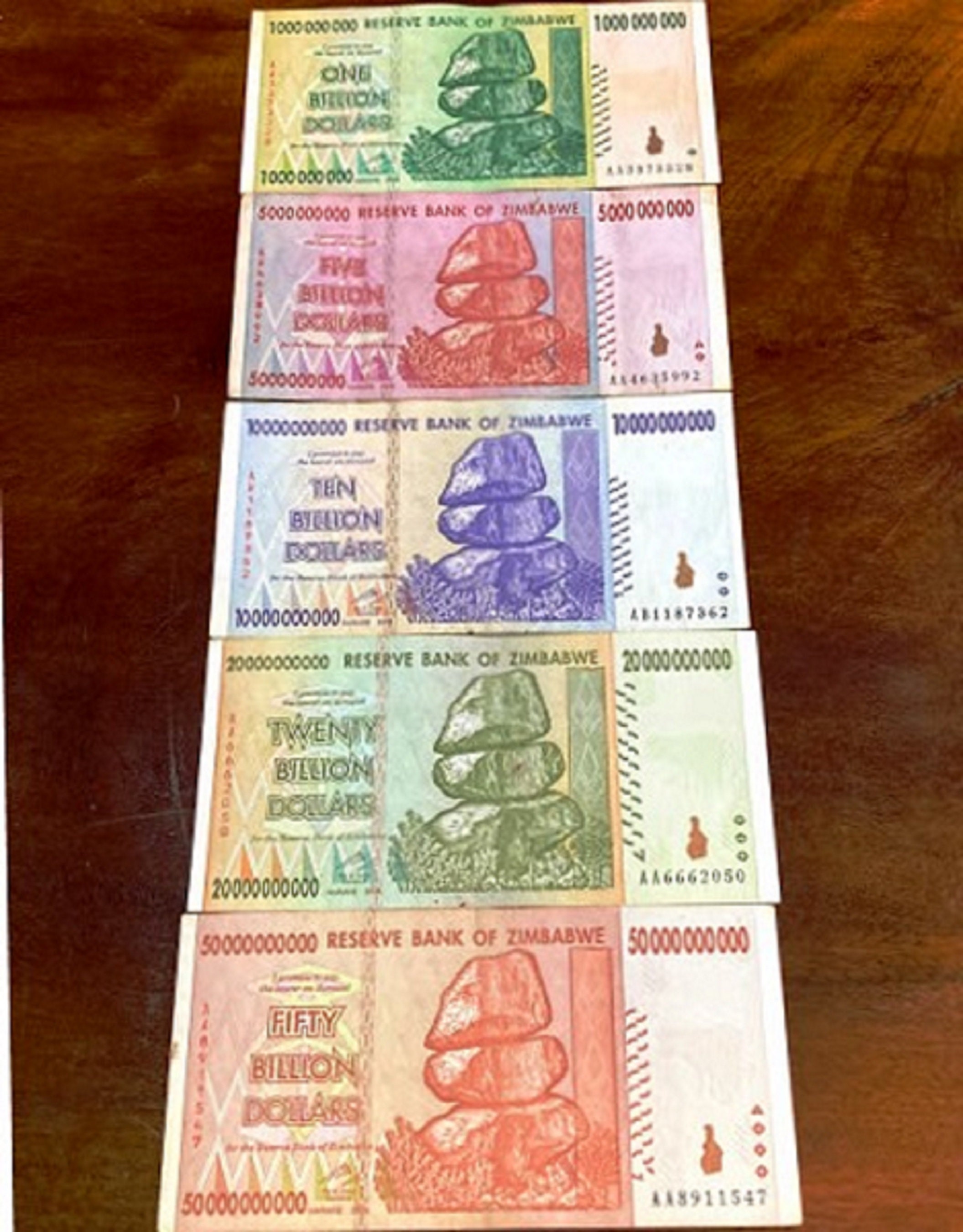 5 Zimbabwe Banknotes 1 5 10 20 50 Billion Dollar Bills Etsy 5-zimbabwe-banknotes-1-5-10-20-50-billion-dollar-bills-etsy