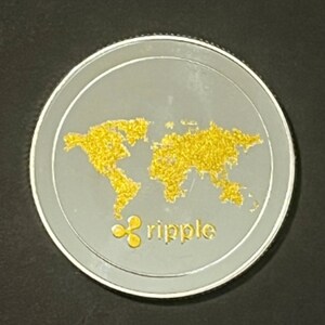 Ripple XRP Novelty Coin: Gold-on-silver Crypto Collectible - Etsy
