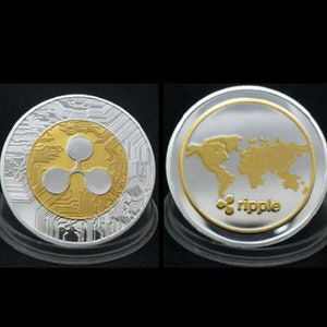 Ripple XRP Novelty Coin: Gold-on-silver Crypto Collectible - Etsy