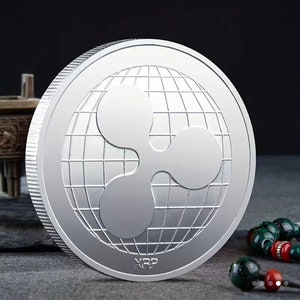 2 Pcs X Ripple / XRP Novelty 1 Oz Collectors Coin in Protective Plastic ...