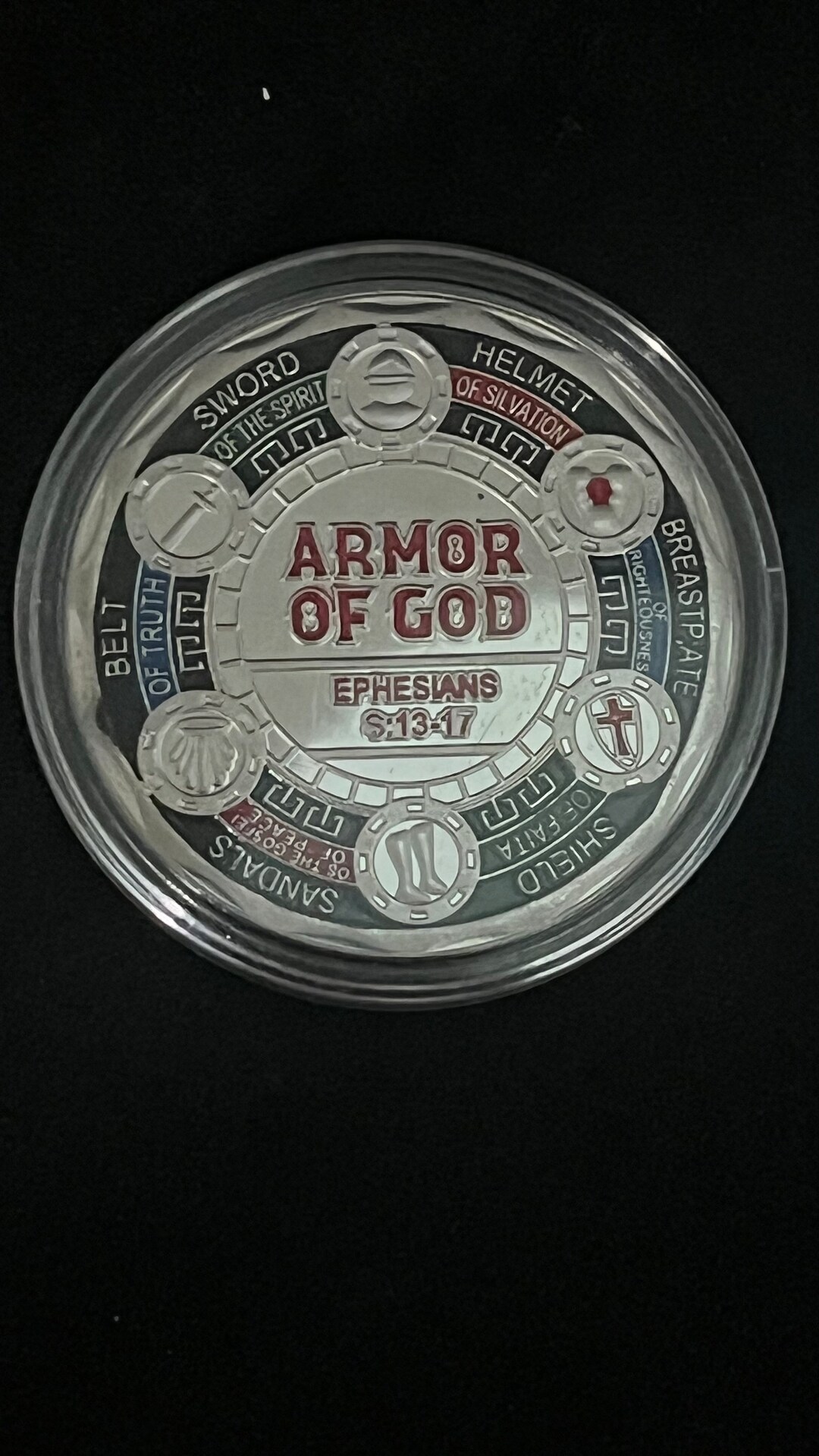 Armor of God Challenge Coin - Ephesians 6:13-17 - Etsy Australia
