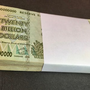 Zimbabwe 20 Billion Dollar 2008 CIR Banknote P-86 1 Pc - Etsy