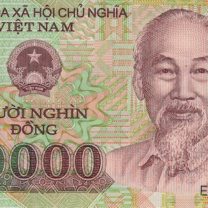 Vietnamese Dong: 5 Pcs X 10000 VND = 50K Total in 5 Vietnam Polymer ...