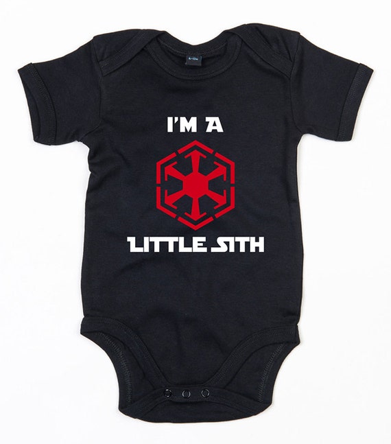 I'm a Little Sith Baby Grow Boy Girl Vest Cute Star Wars - Etsy