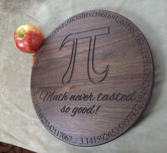 Pi Cutting or Serving Board . Math Themed Pie Plate Great | Etsy
