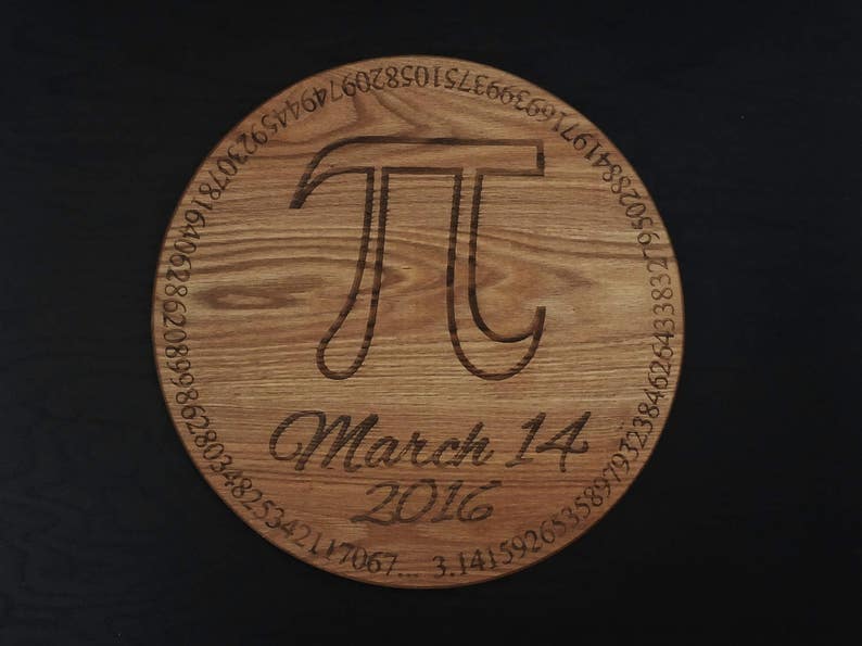 Pi Cutting or Serving Board . Math Themed Pie Plate Great | Etsy