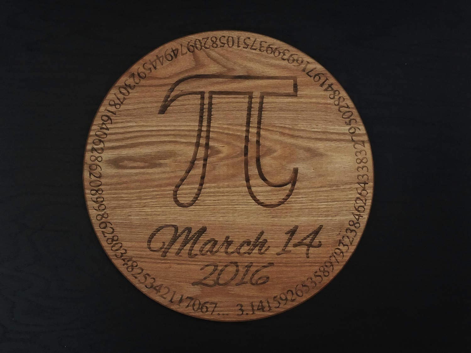 Pi cutting or serving board . Math themed pie plate great | Etsy