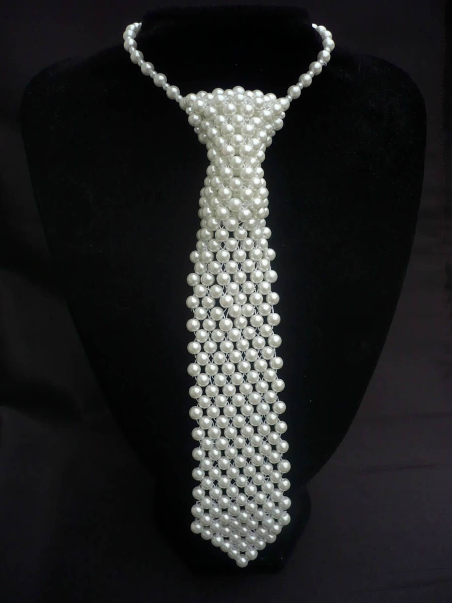 Beadwork Necktie Necklace Jewelry Tie Women Necktie Beaded - Etsy