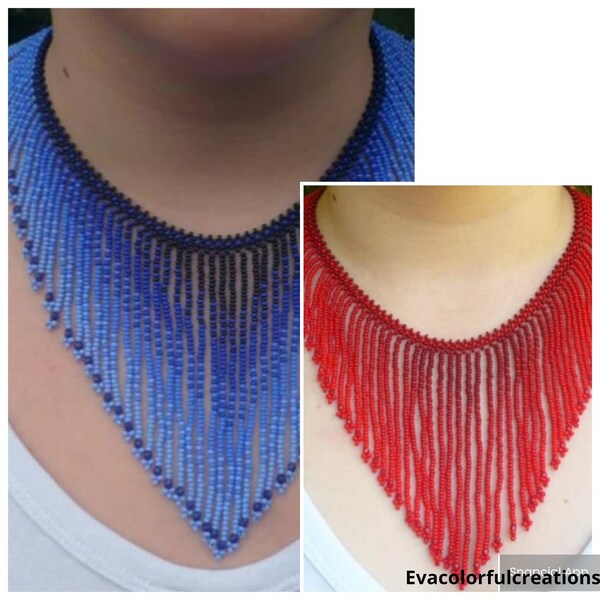 Fringe Necklace - Etsy